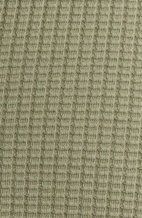 Vince Grid Waffle Knit Button-up Shirt - Sage