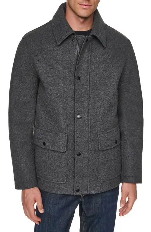 Cole Haan Flannel Jacket - Charcoal