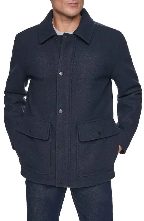 Cole Haan Flannel Jacket - Navy