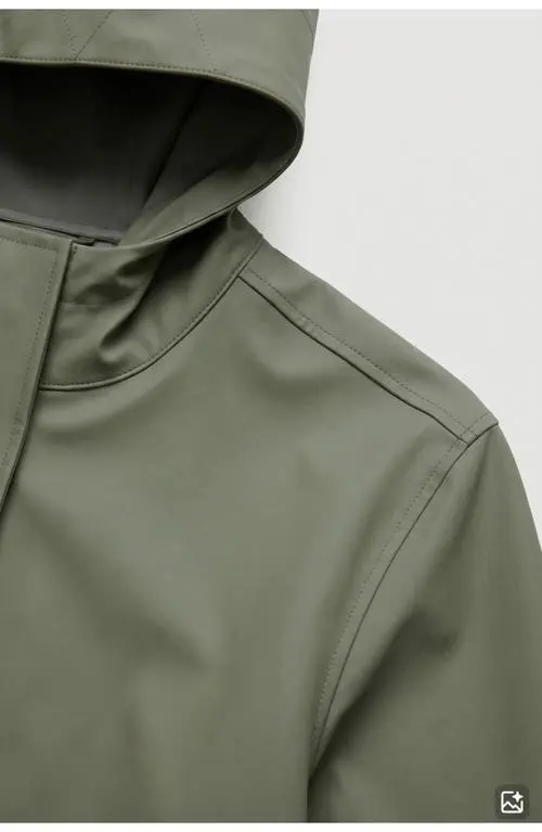 NOIZE Hooded Water Repellent Jacket - Sage