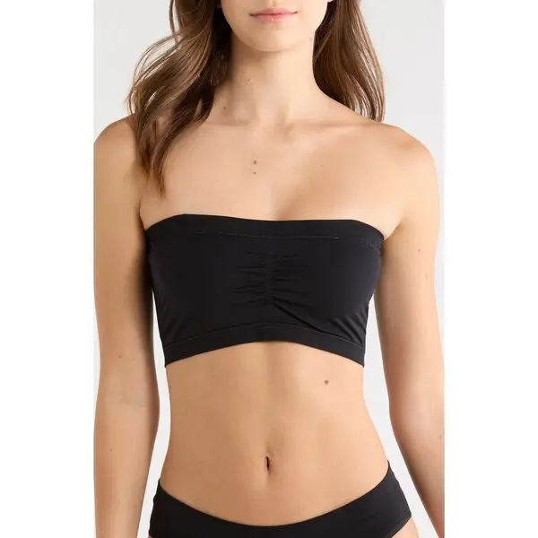 Nordstrom Seamless Bandeau Bra - Black
