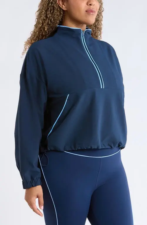 Zella Piped Half Zip Pullover