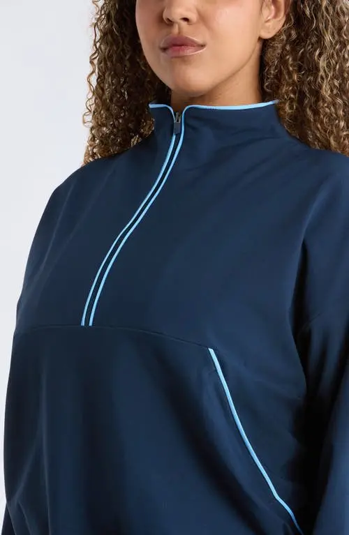 Zella Piped Half Zip Pullover