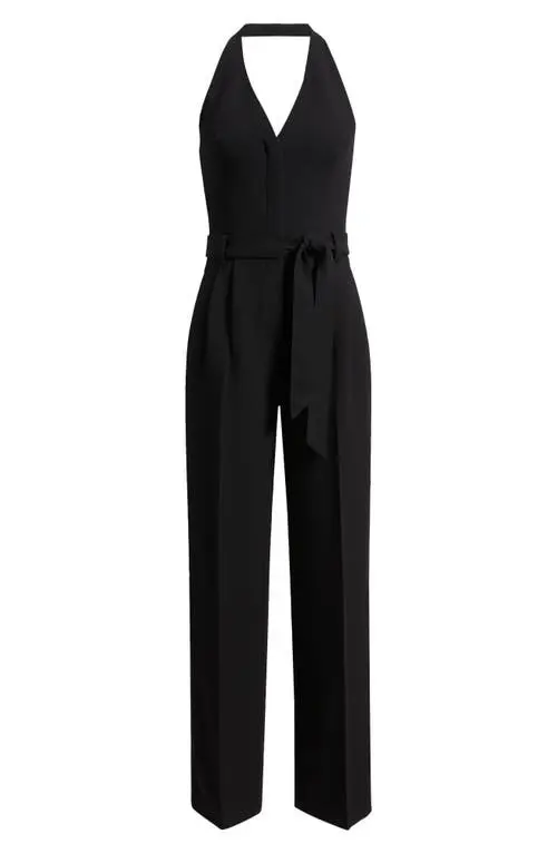 OPEN EDIT Icon Belted Halter Jumpsuit