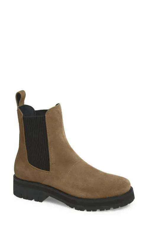 Rag & Bone Corey Lug Sole Chelsea Boot - Camel Suede