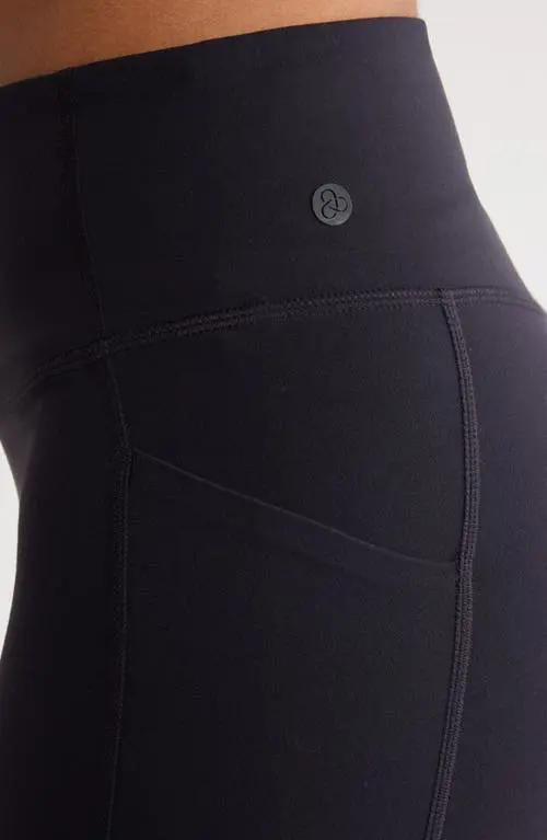 Zella Studio Luxe Pocket Bike Shorts - Black