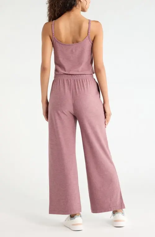 Zella Restore Soft Wide Leg Jumpsuit - Purple Shake