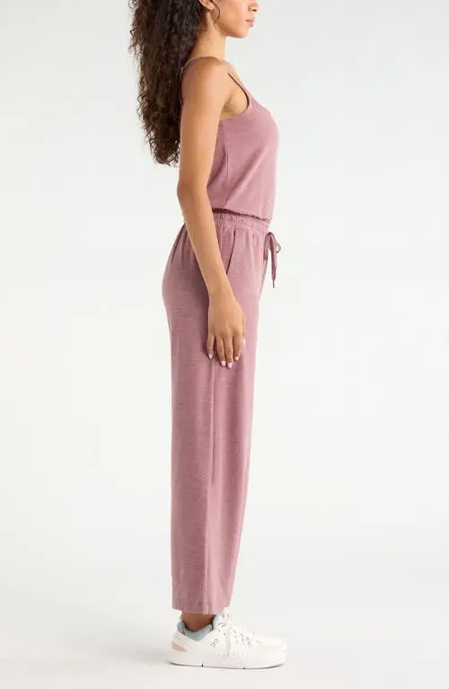 Zella Restore Soft Wide Leg Jumpsuit - Purple Shake