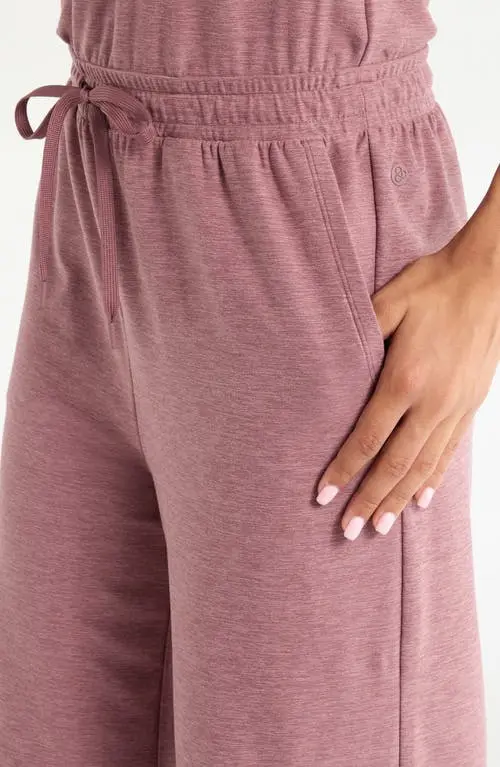 Zella Restore Soft Wide Leg Jumpsuit - Purple Shake