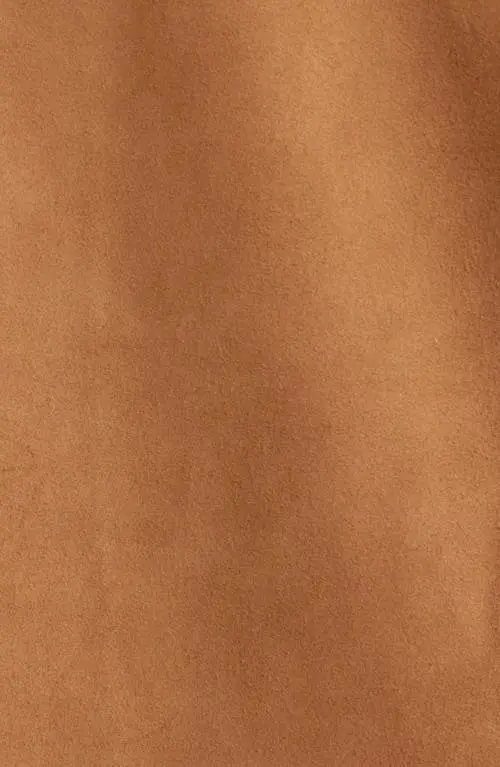 Bernardo Long Suede Coat - Camel
