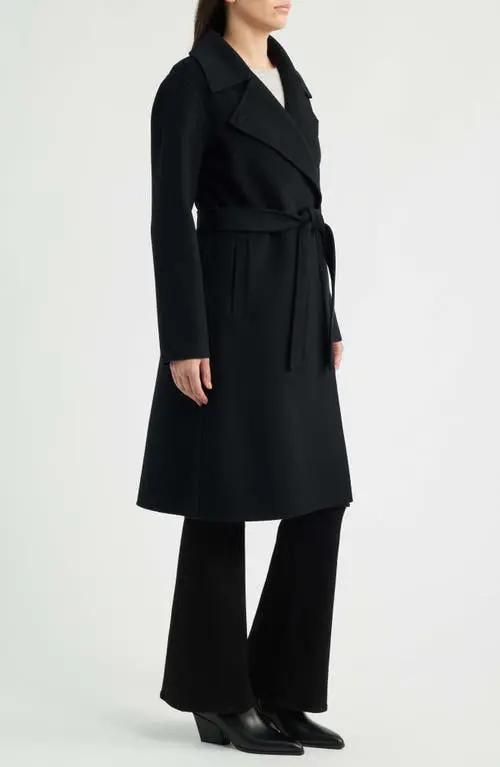 Michael Kors Wool Blend Double Face Coat - Black