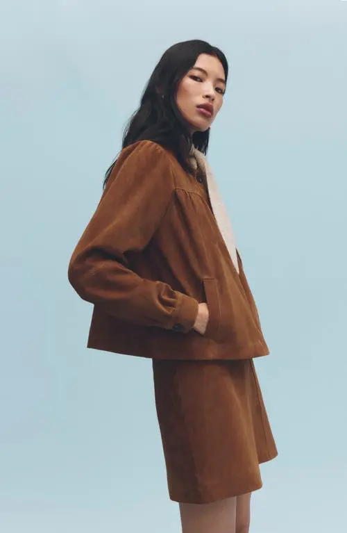 Treasure & Bond Suede Skirt