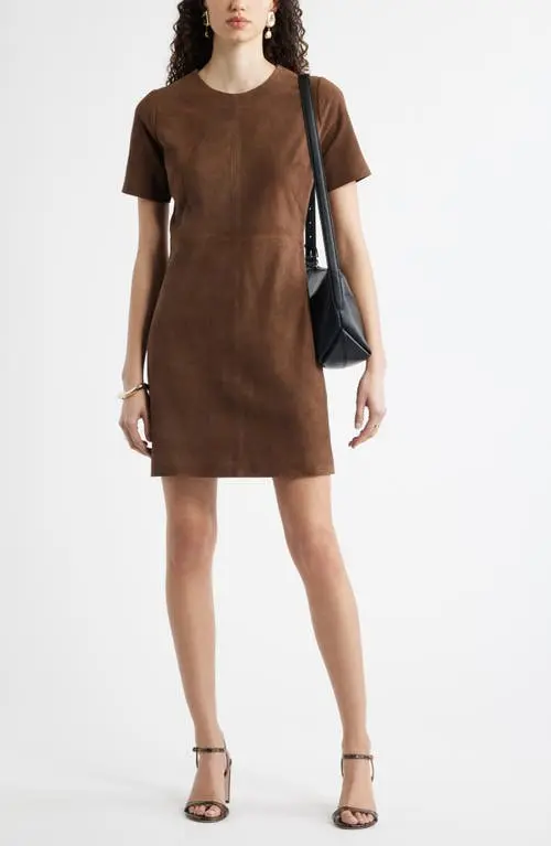 Nordstrom Sculpted Suede Minidress