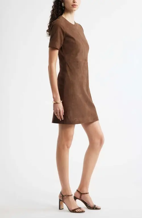 Nordstrom Sculpted Suede Minidress