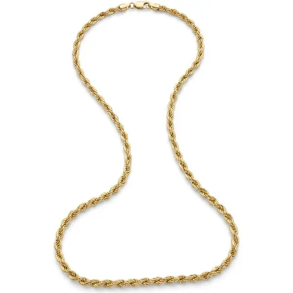 Argento Vivo Rope Chain Necklace - Gold