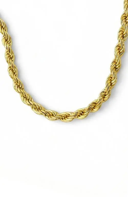 Argento Vivo Rope Chain Necklace - Gold
