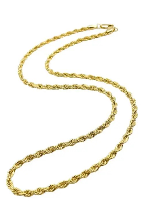 Argento Vivo Rope Chain Necklace - Gold