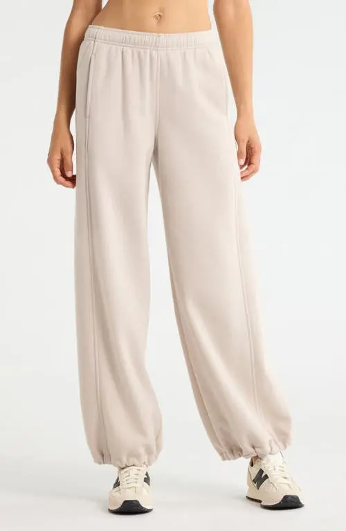 Zella Ultra Cozy Fleece Joggers - Grey Pebble