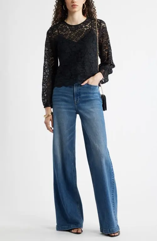 Nordstrom Sheer Lace Top