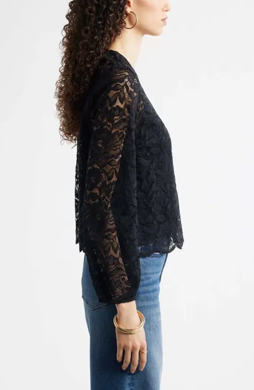 Nordstrom Sheer Lace Top