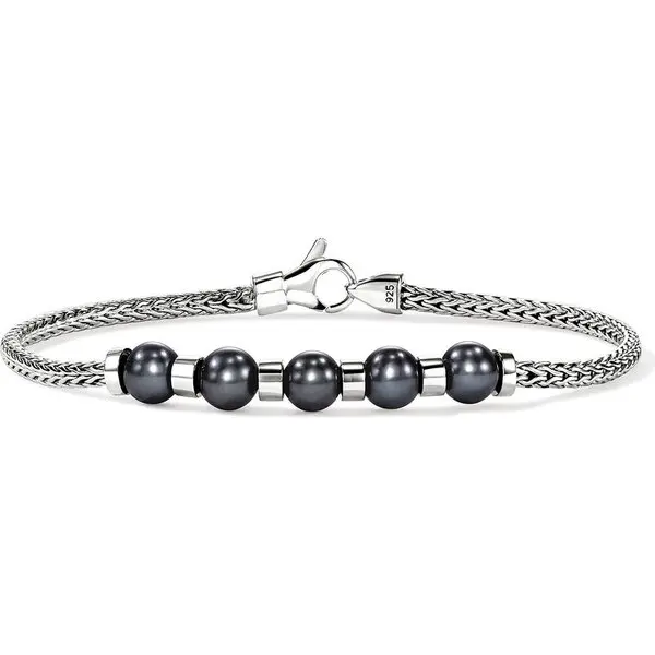 John Hardy Jh Essential Grey Pearl Bracelet - Silver Grey