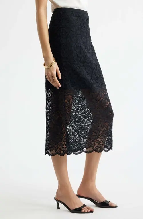 Nordstrom Lace Midi Skirt