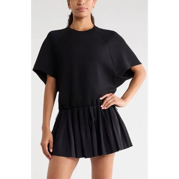 Zella Soft Luxe Raglan Sleeve T-shirt - Black