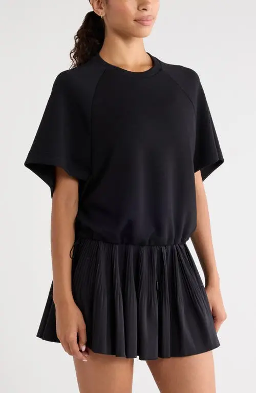 Zella Soft Luxe Raglan Sleeve T-shirt - Black