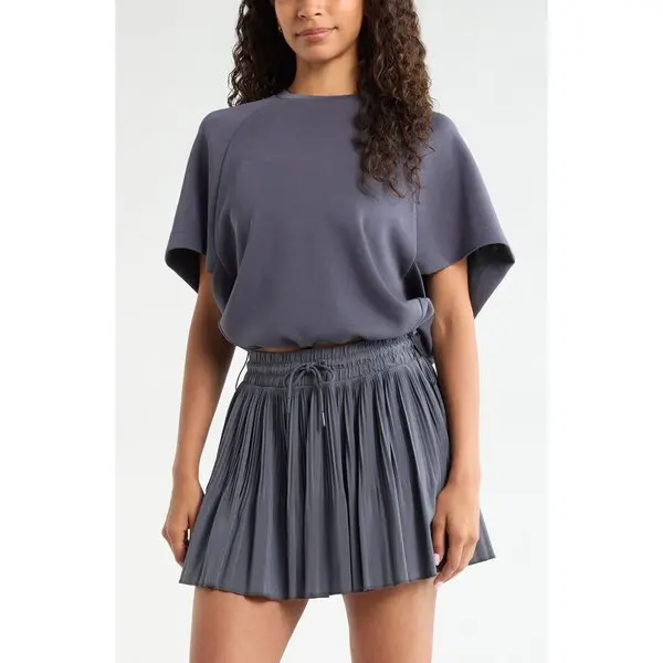 Zella Soft Luxe Raglan Sleeve T-shirt - Navy Armada