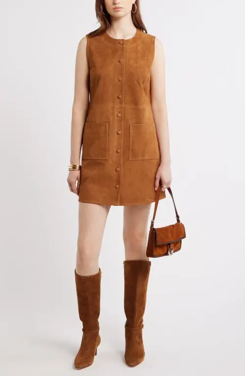 Treasure & Bond Suede Sheath Dress
