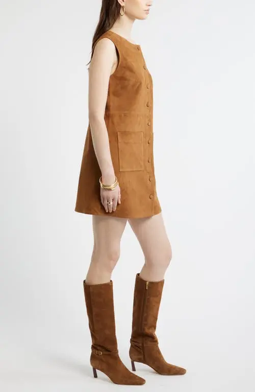 Treasure & Bond Suede Sheath Dress