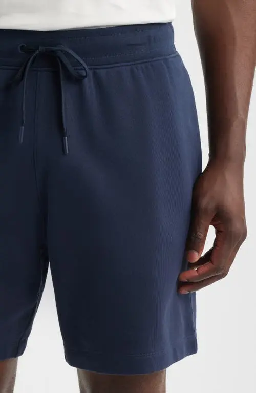 Zella 7-inch Cotton French Terry Drawstring Shorts - Navy Eclipse