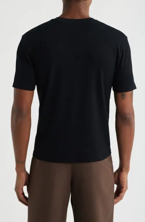 OPEN EDIT Shrunken Stretch Cotton T-shirt - Black
