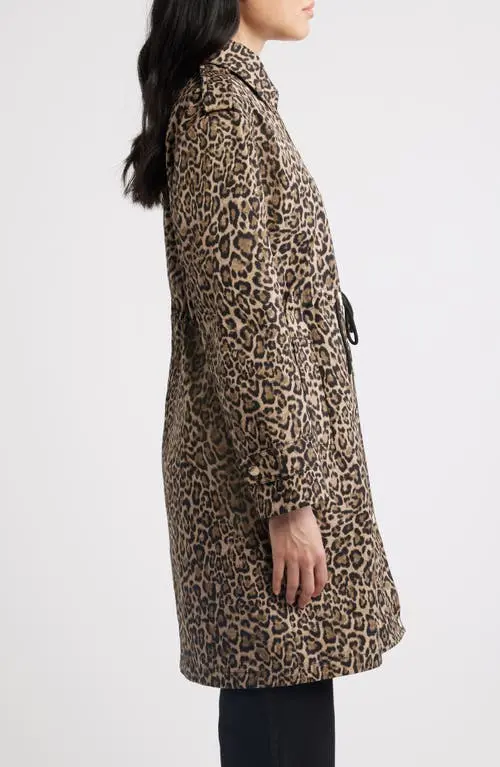 Michael Kors Hooded Trench Coat - Cheetah