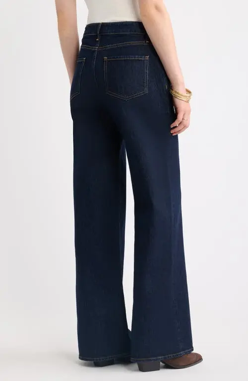 Treasure & Bond High Rise Wide Leg Jeans - Indigo Rinse