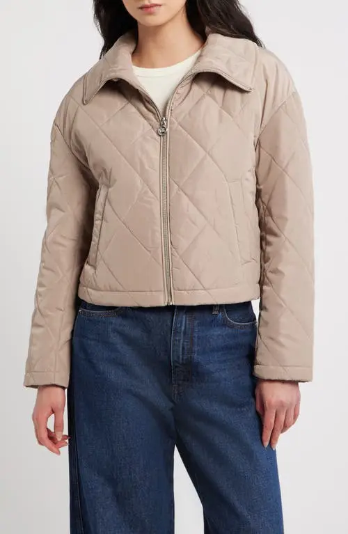 Michael Kors Quilted Jacket - Taupe