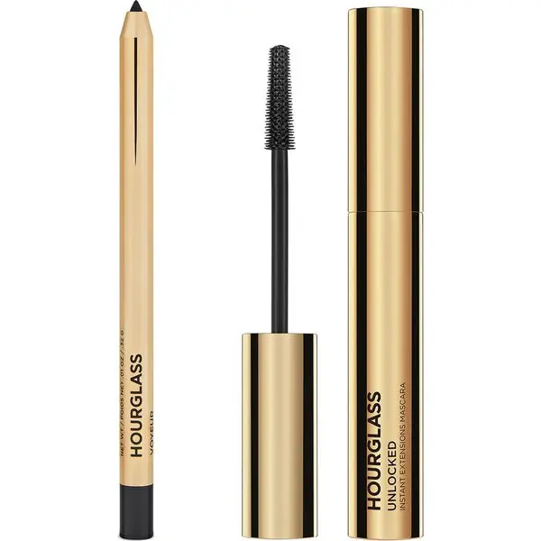 HOURGLASS Unlocked Instant Extensions Mascara & Eyeliner Set $63 Value - Black