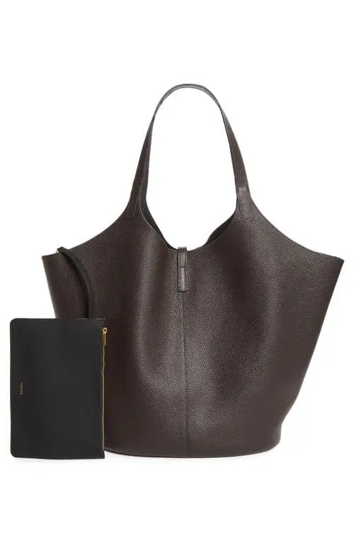 REISS Lyra Leather & Suede Large Tote