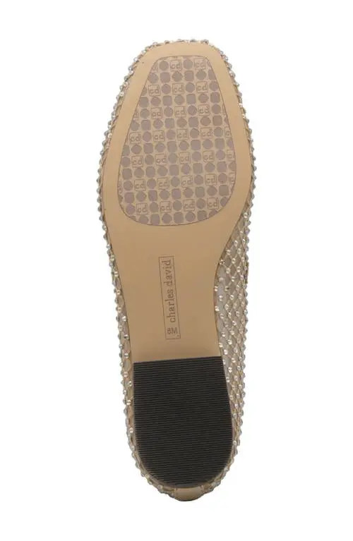 CHARLES DAVID Westa Mary Jane Flat - Gold