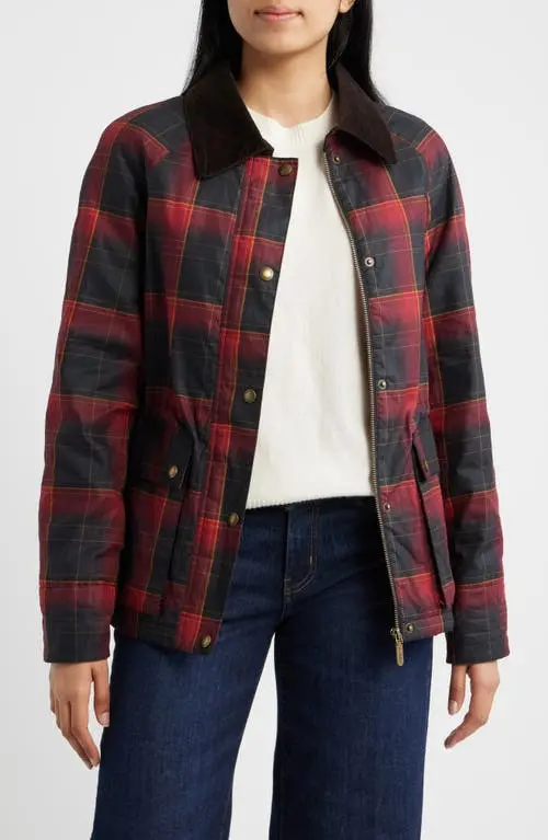 Sam Edelman Plaid Print Jacket - Red Ground