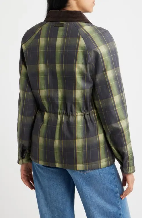 Sam Edelman Plaid Print Jacket - Teal Ground