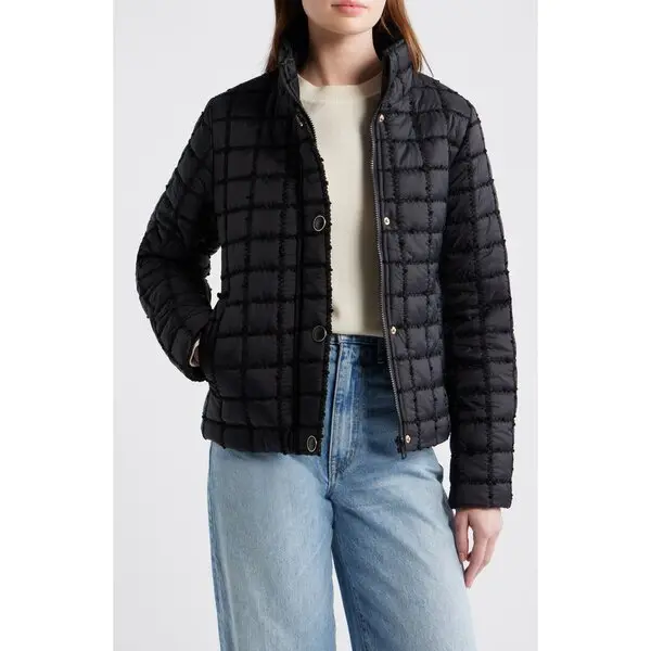 CECE DUPRAZ Short Quilted Jacket - Black