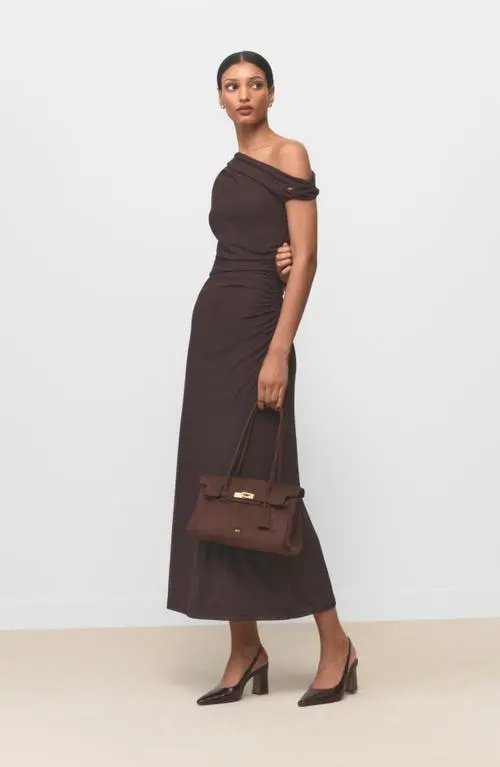 EVER NEW Paris Asymmetric Mesh Dress
