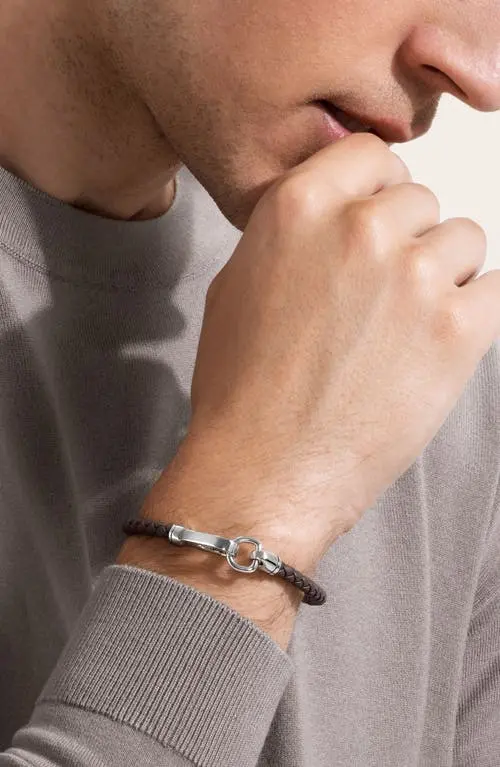 John Hardy Hook Clasp Bracelet, Leather