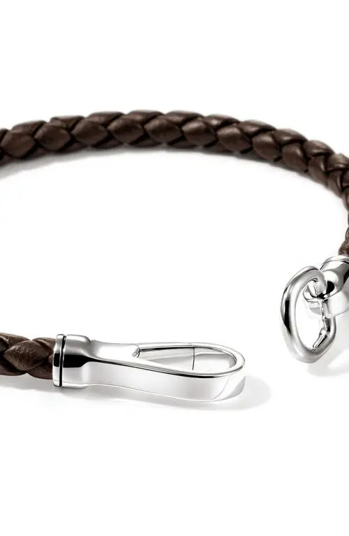 John Hardy Hook Clasp Bracelet, Leather