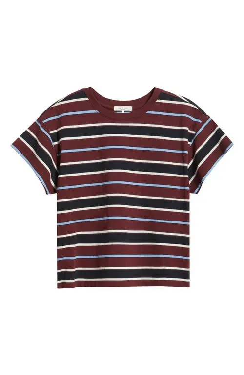 Rag & Bone Kelly Stripe Boxy Cotton T-shirt