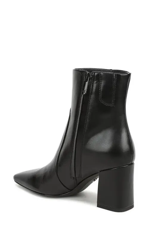 Sam Edelman Scottie Block Heel Bootie - Black Leather