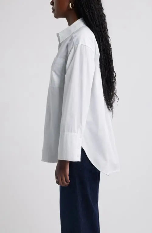 Caslon Cotton Poplin Button-up Shirt