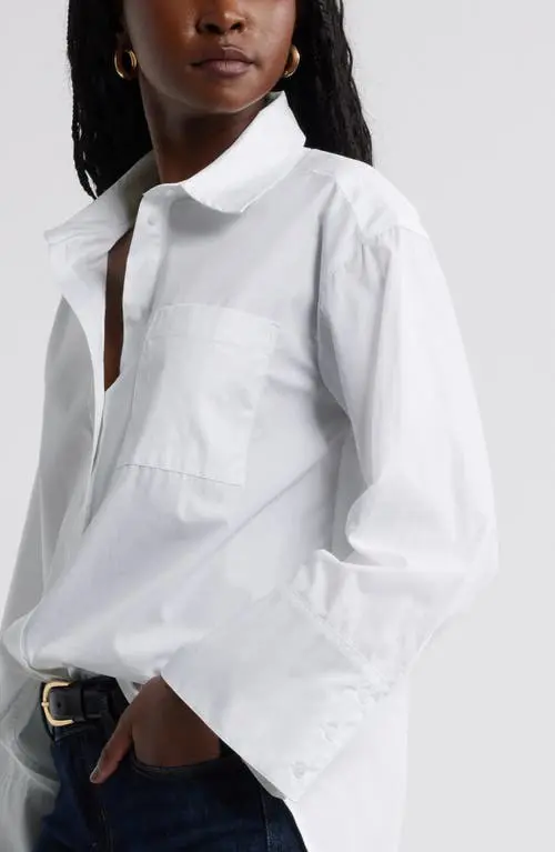 Caslon Cotton Poplin Button-up Shirt