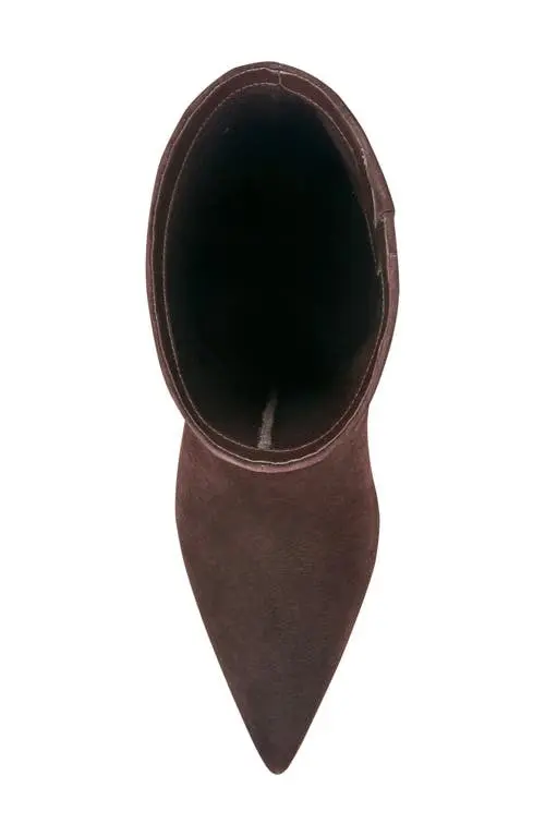 Marc Fisher Visola Pointed Toe Knee High Boot - Dark Brown